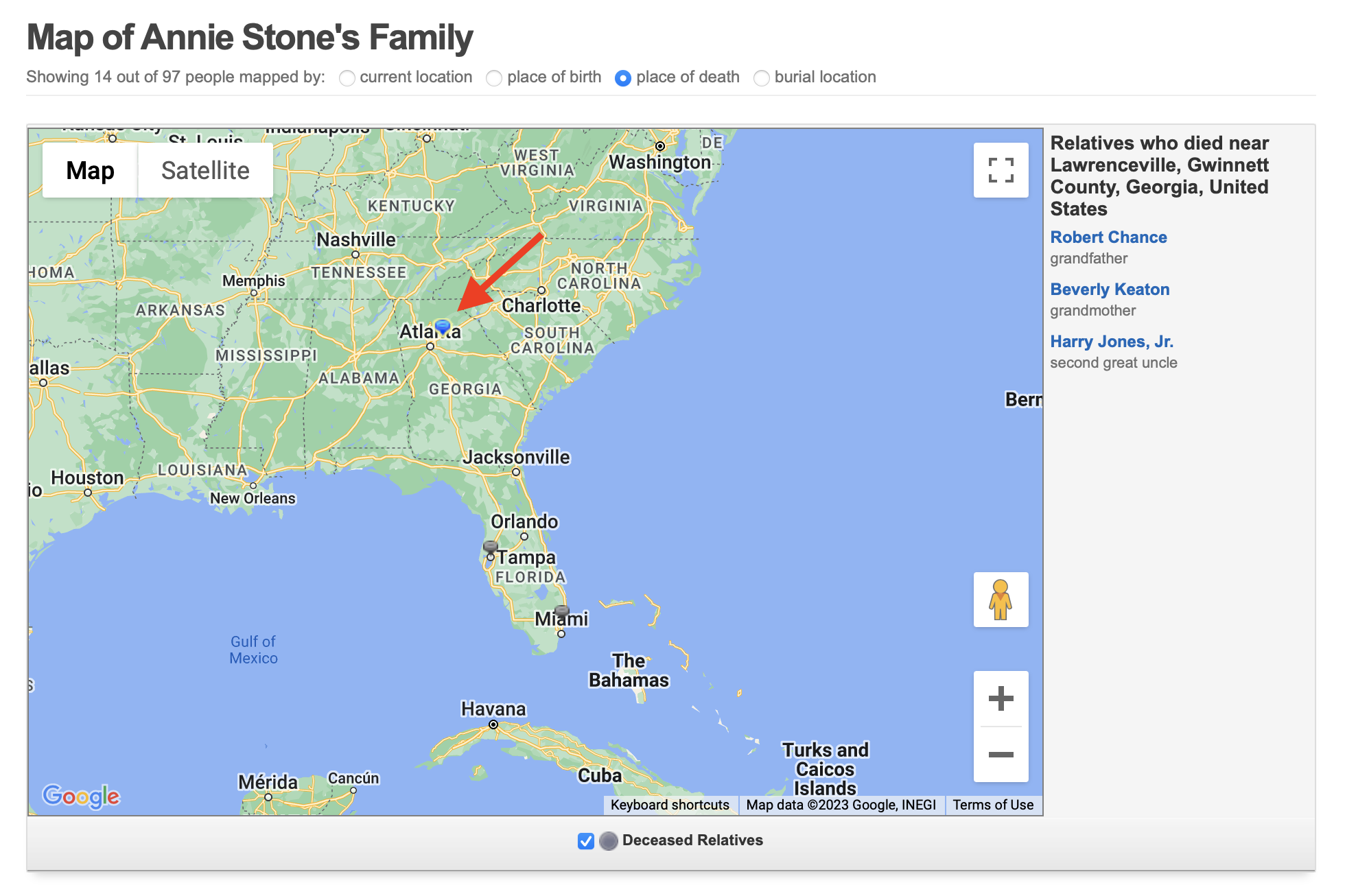 New Enhancements to the Family Map